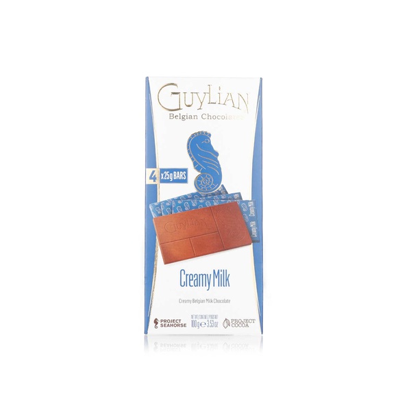 Guylian Creamy Belgian Milk Chocolate 4 x 25g Bars - Spinneys UAE