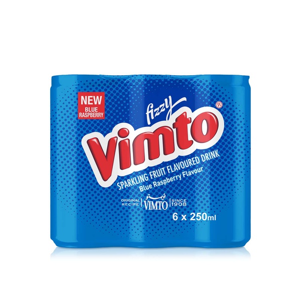 Vimto Sparkling Blue Raspberry 250ml x 6 - Spinneys UAE