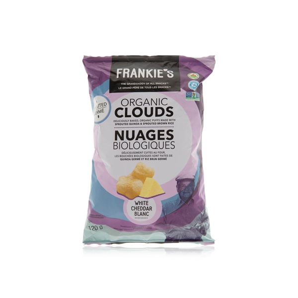 Frankie's Organic White Cheddar Cloud Puffs 120g - Spinneys UAE