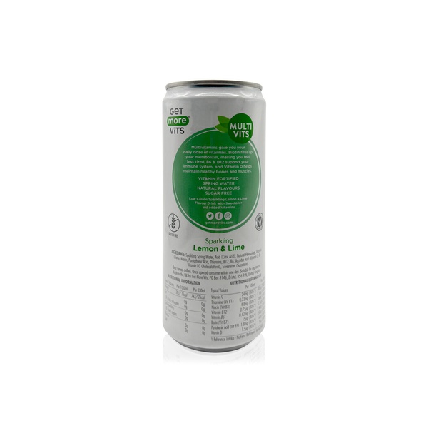 Get More Vits Lemon and Lime Multivits Drink 330ml - Spinneys UAE