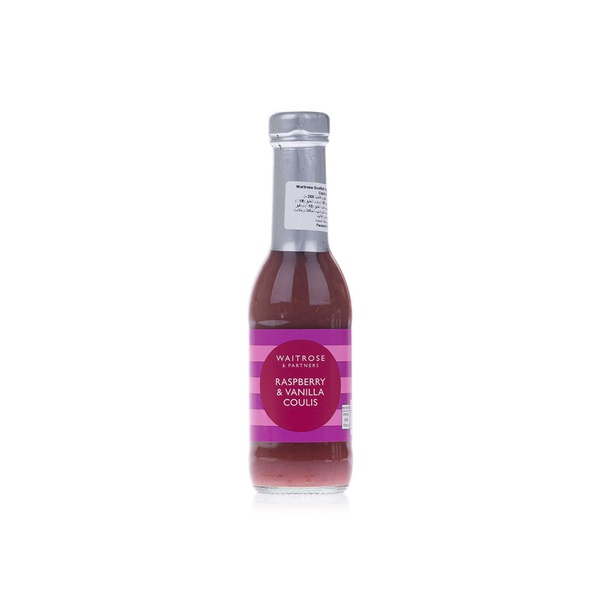 Waitrose Raspberry & Vanilla Coulis 255ml - Spinneys UAE