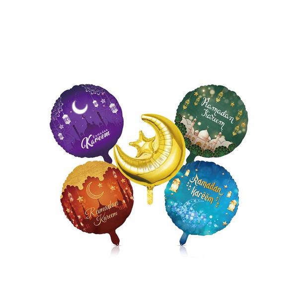 Fiestavibe Ramadan Foil Balloons Set 5s - Spinneys United Arab Emirates