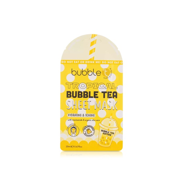 Bubble T Hydrating and Toning Sheet Mask Tropical 20ml - Spinneys ...