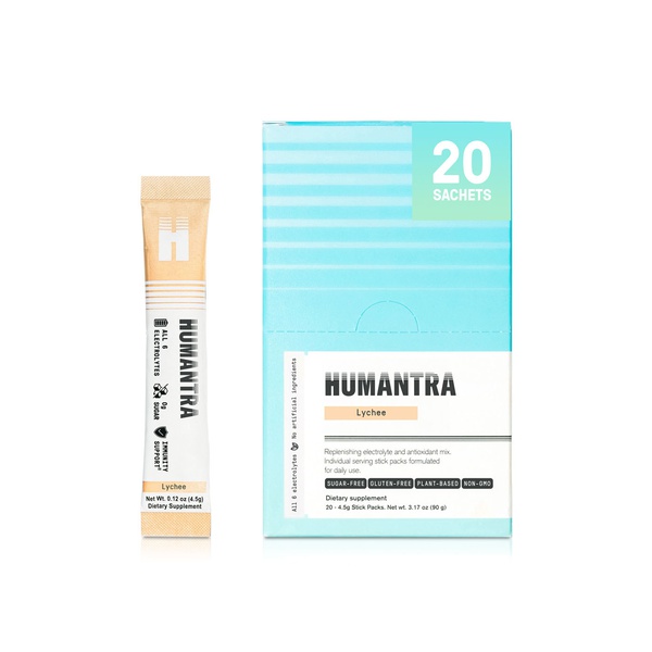Humantra Lychee Electrolyte Supplement 20 Sticks - Spinneys UAE