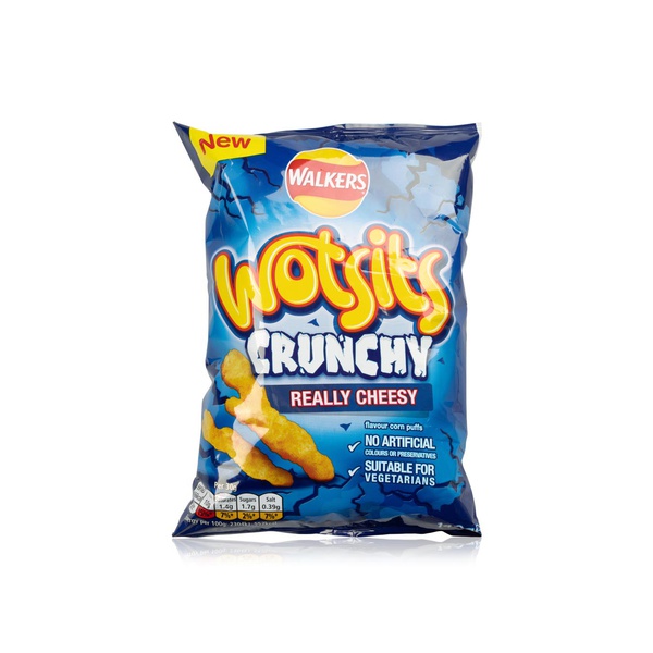 Walkers Wotsits Crunchy Really Cheesy Snacks 140g - Spinneys UAE