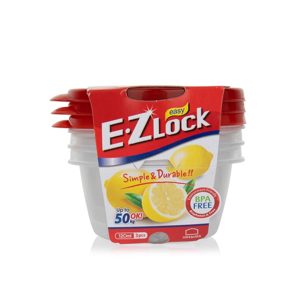 Lock & Lock Ez Lock Round Container Hle9204 120ml 3 Pack - Spinneys UAE