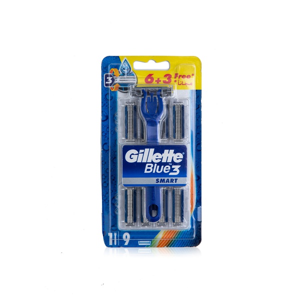 Gillette Blue3 Smart Razor x 9 price in UAE | Spinneys UAE ...