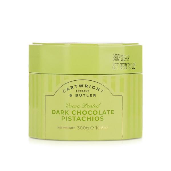 Cartwright & Butler Dark Chocolate Pistachios Tin 300g - Spinneys ...