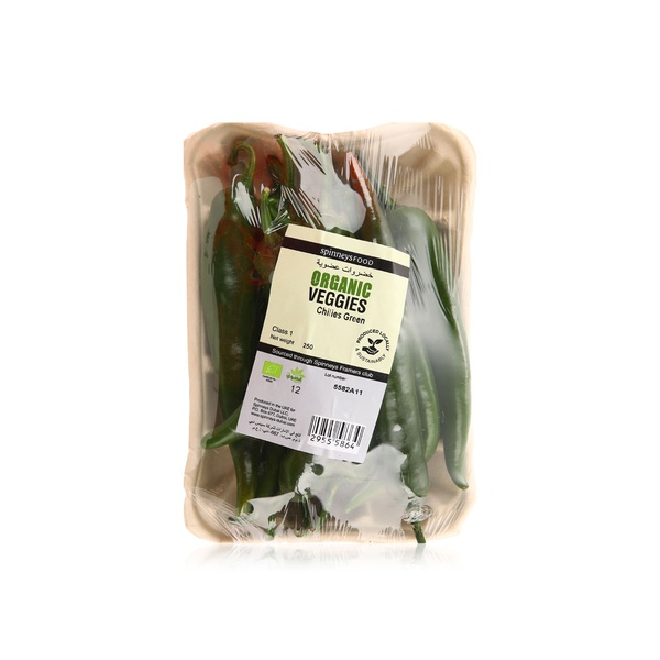 Spinneys Food Organic Chili Green 250g - Spinneys UAE