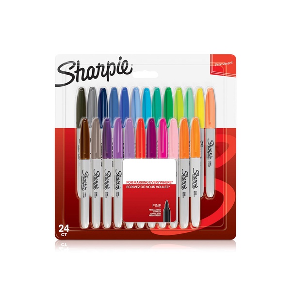 Sharpie Permanent Marker Fine x 24 - Spinneys UAE