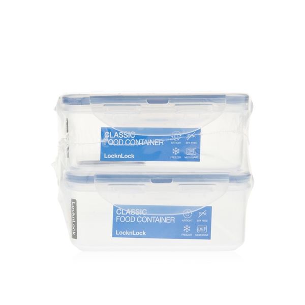 Lock & Lock Classic Food Containers 870ml 2 Pack - Spinneys UAE