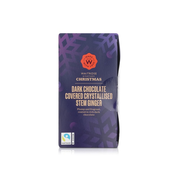 Waitrose Dark Chocolate Stem Ginger 180g