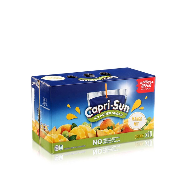 Capri Sun No Added Sugar Mango 200ml x 10 - Spinneys UAE