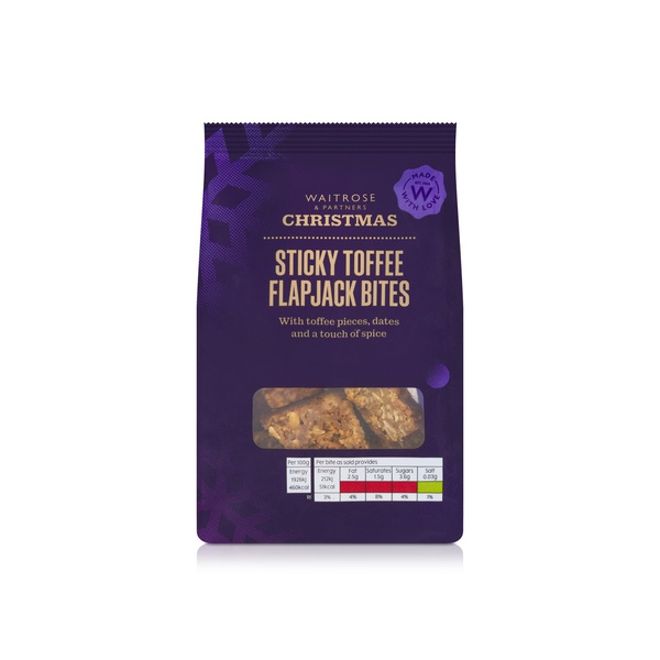 Waitrose Sticky Toffee Flapjack Bites 132g