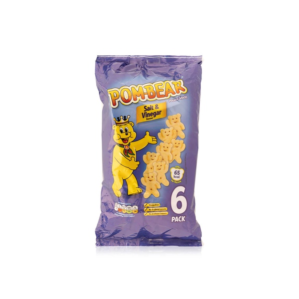 Pom-Bear Salt and Vinegar 6 x 13g - Spinneys UAE