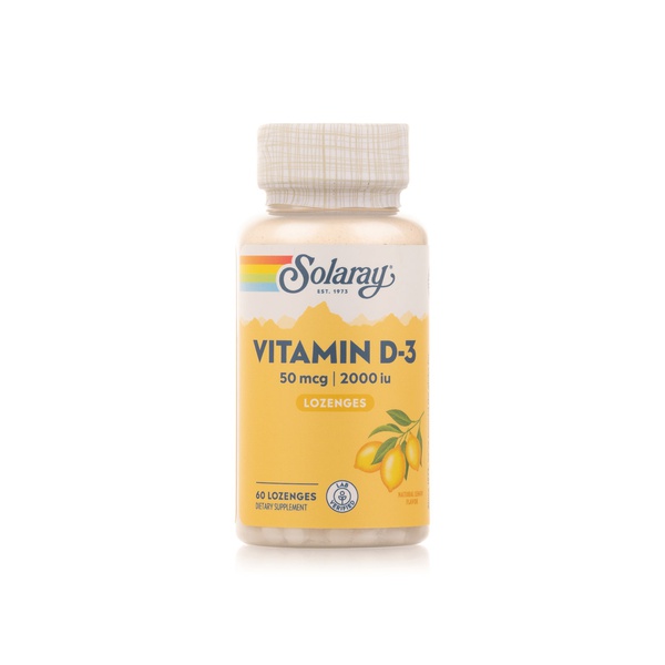 Solaray Vitamin D3 2000iu 60 Lozenges - Spinneys UAE