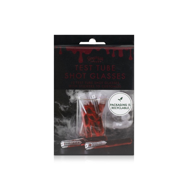 Ginger Ray 10 test tube shot glasses - Spinneys UAE