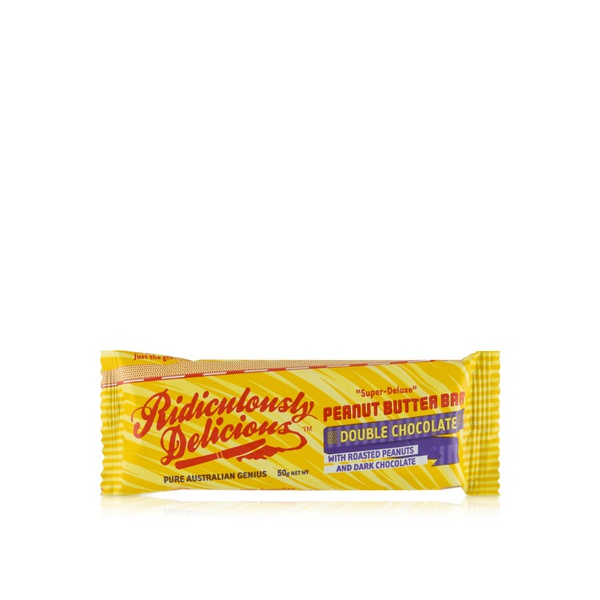 Ridiculously Delicious Peanut Butter Bar Double Chocolate 50g ...
