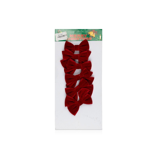 Christmas Magic Red Deluxe Bows Small x 6