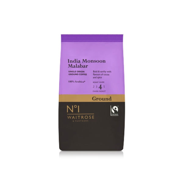 Waitrose No.1 India Monsoon Malabar Single Origin Ground Coffee 227g ...