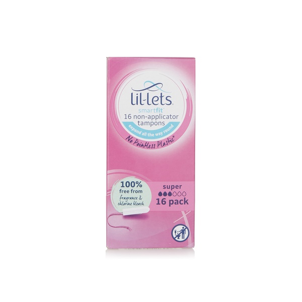 Lil Lets Non-Applicator Smartfit Super Flow Tampons x 16 price in UAE ...