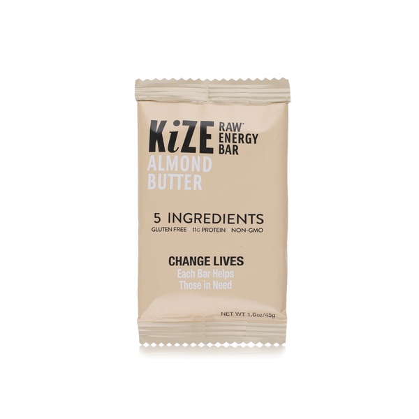 Kize raw energy bar almond butter 45g - Spinneys UAE