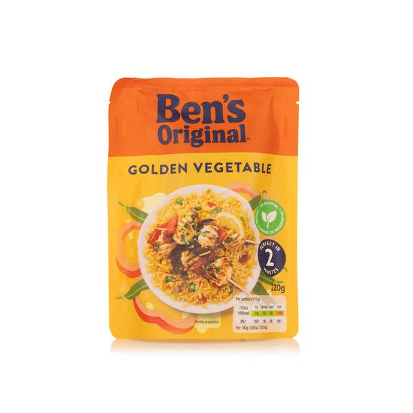 Ben's Original Golden Vegetable Microwave Rice 220g - Spinneys UAE