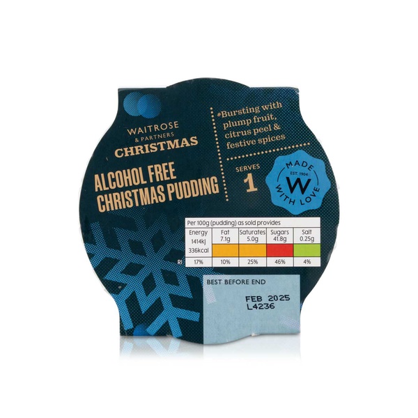 Waitrose Alcohol Free Christmas Pudding 100g - Spinneys UAE