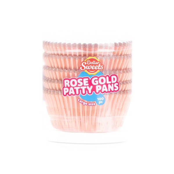 Dollar Sweet 100 rose gold patty pans - Spinneys UAE