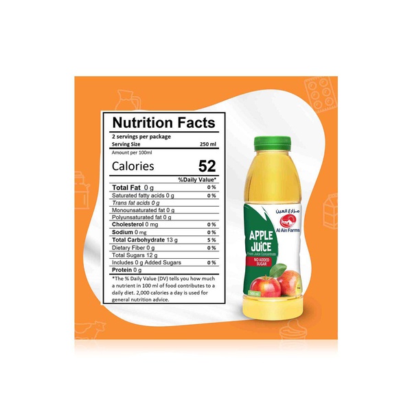 Al Ain Farms Apple Juice 500ml - Spinneys UAE