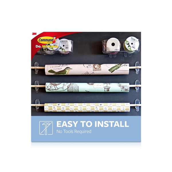 3m Command Medium Clear Hooks x 2 - Spinneys UAE