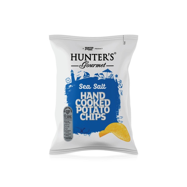 Hunter's Gourmet Sea Salt Hand Cooked Potato Chips 125g - Spinneys UAE