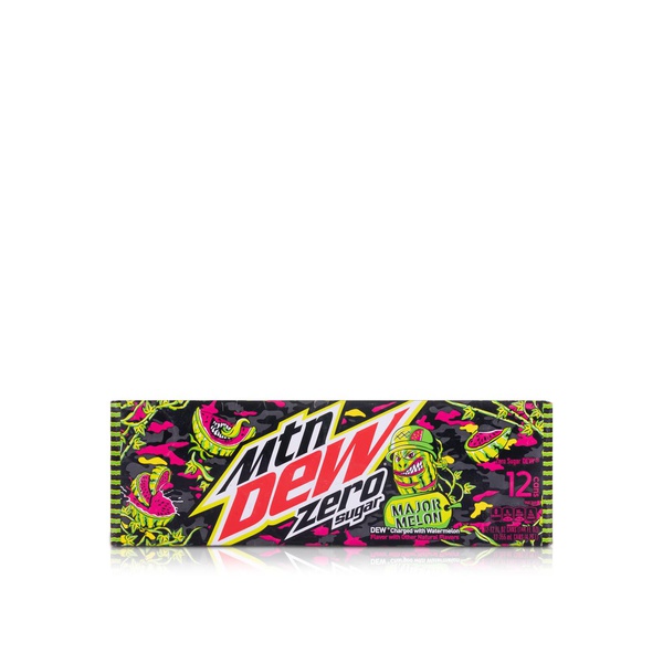 Mountain Dew Major Melon Zero Sugar Watermelon 355ml 12 Cans - Spinneys ...