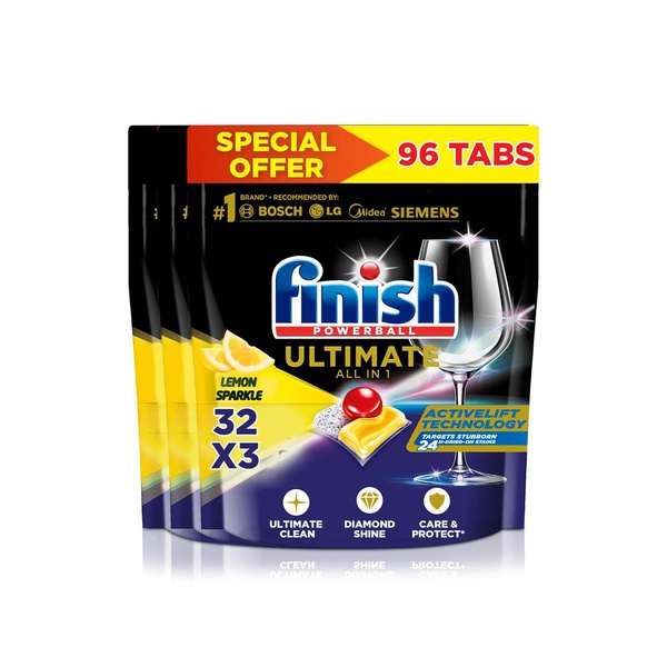 Finish Quantum Ultimate Powerball Lemon x 32 x 3 - Spinneys الإمارات ...