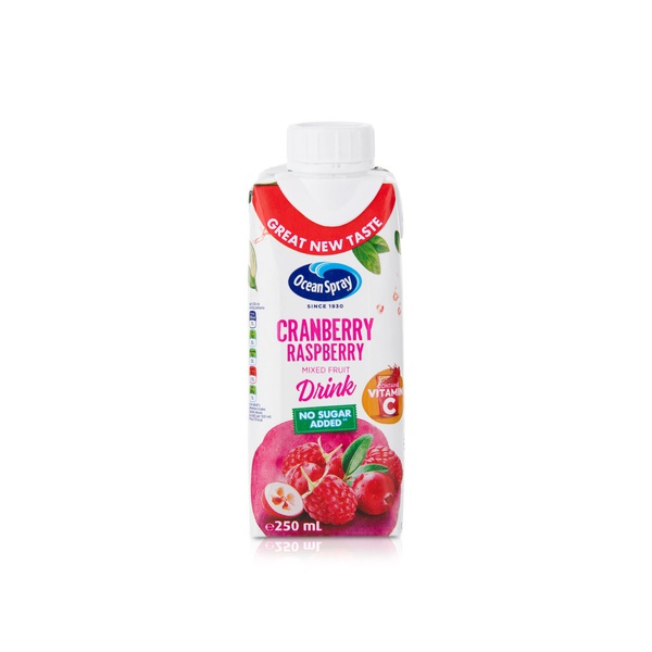Ocean Spray Cranberry Raspberry No Added Sugar 250ml - Spinneys UAE