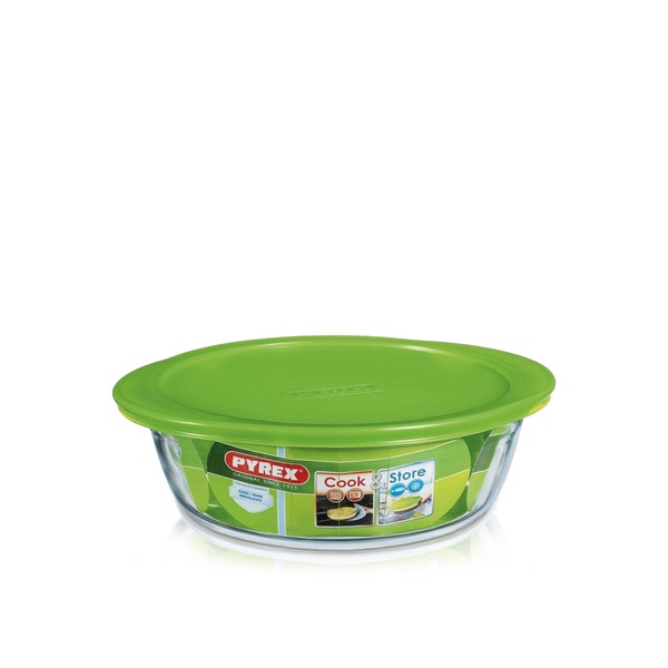 Pyrex Cook & Store Round Dish with Lid 2.3L - Spinneys UAE