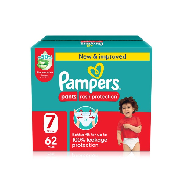 Pampers Baby Dry Rash Protection Nappy Pants Size 7 x62 - Spinneys ...