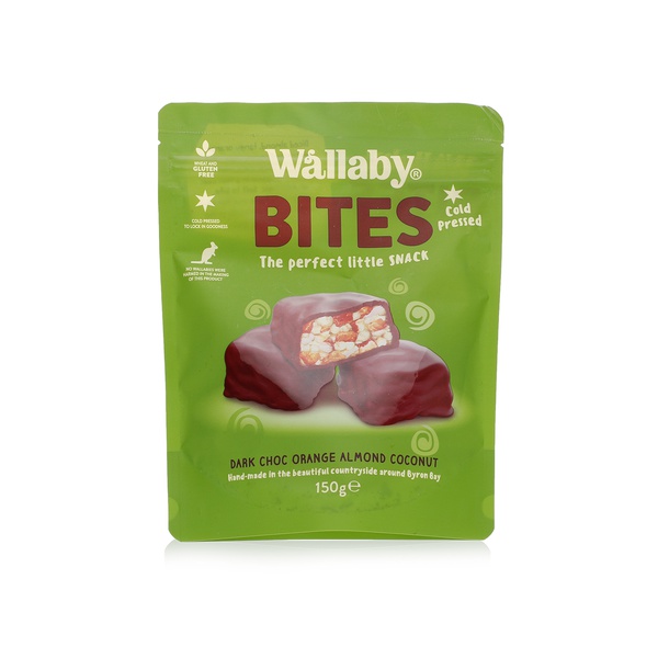 Wallaby Bites Dark Choc Orange Almond Coconut 150g - Spinneys UAE