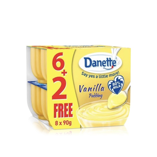 Danette Vanilla Pudding 90g x 8 - Spinneys UAE