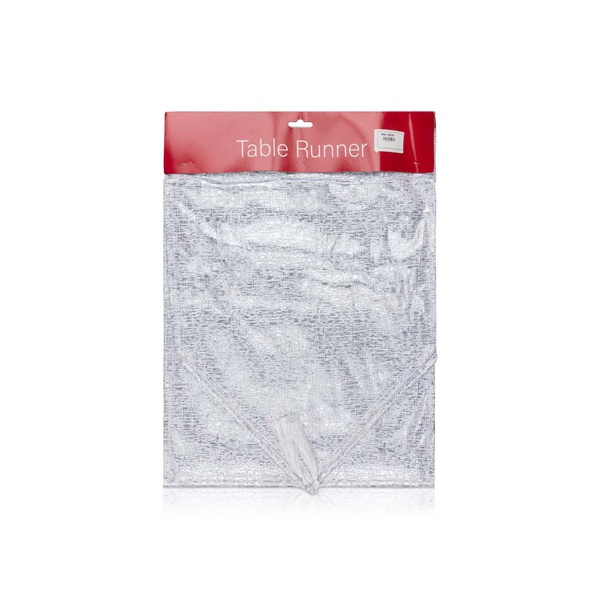 Christmas Magic Table Runner Silver 1 Pc - Buy Online
