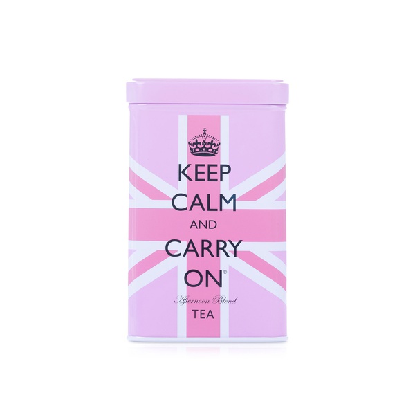 Keep Calm and Carry on Pink Union Jack Tea Tin 120g - Spinneys الإمارات ...