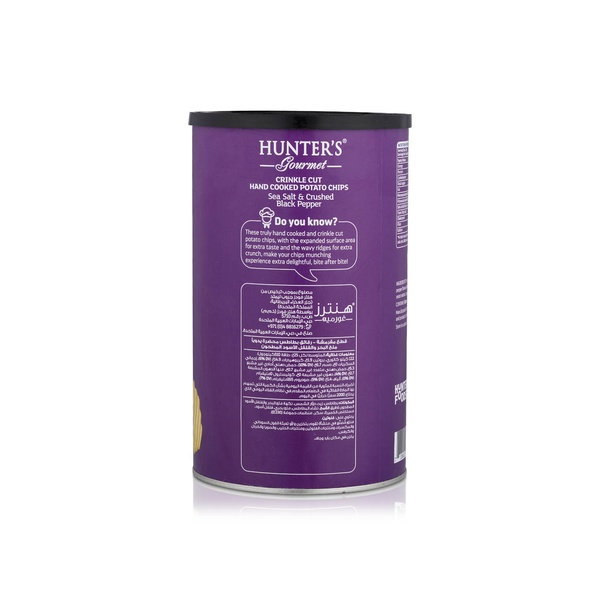 Hunter's Gourmet Hand Cooked Potato Chips Crinkle Cut Sea Salt ...