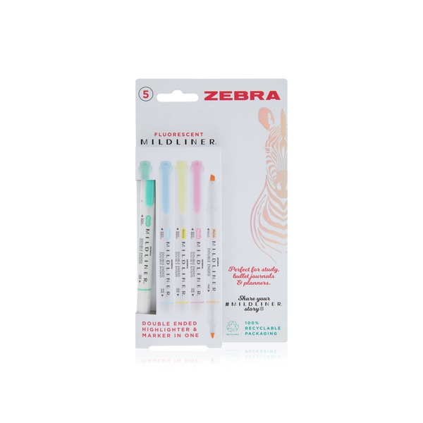Zebra Mildliner Pastel Highlighters 5 Pack - Spinneys UAE