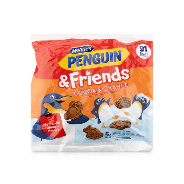 Mcvitie's Penguin and Friends Cocoa and Orange Biscuits 20g 5 Pack ...
