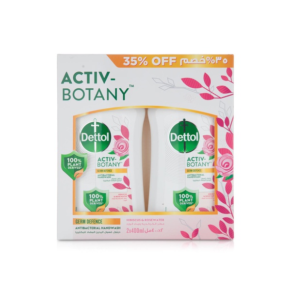 Dettol Activ-Botany Antibacterial Liquid Handwash Rosewater & Hibiscus ...