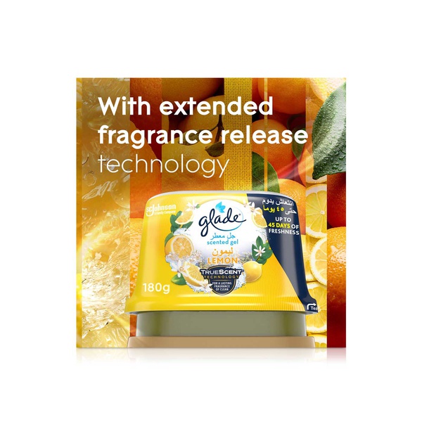 Glade Scented Gel Lemon 180g - Spinneys United Arab Emirates