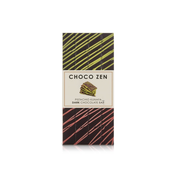Choco Zen Pistachio Kunafa Dark Chocolate Bar 100g - Spinneys UAE