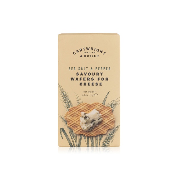 Cartwright & Butler Sea Salt and Black Pepper Cheese Wafers 75g ...