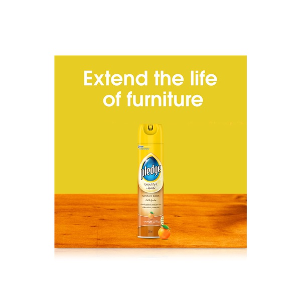 Pledge Orange Furniture Polish 300ml - Spinneys UAE