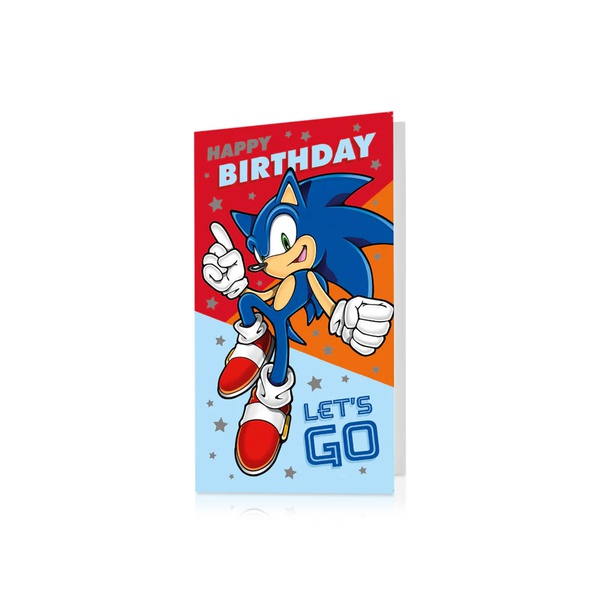 Let's Go Sonic the Hedgehog Birthday Card - Spinneys UAE